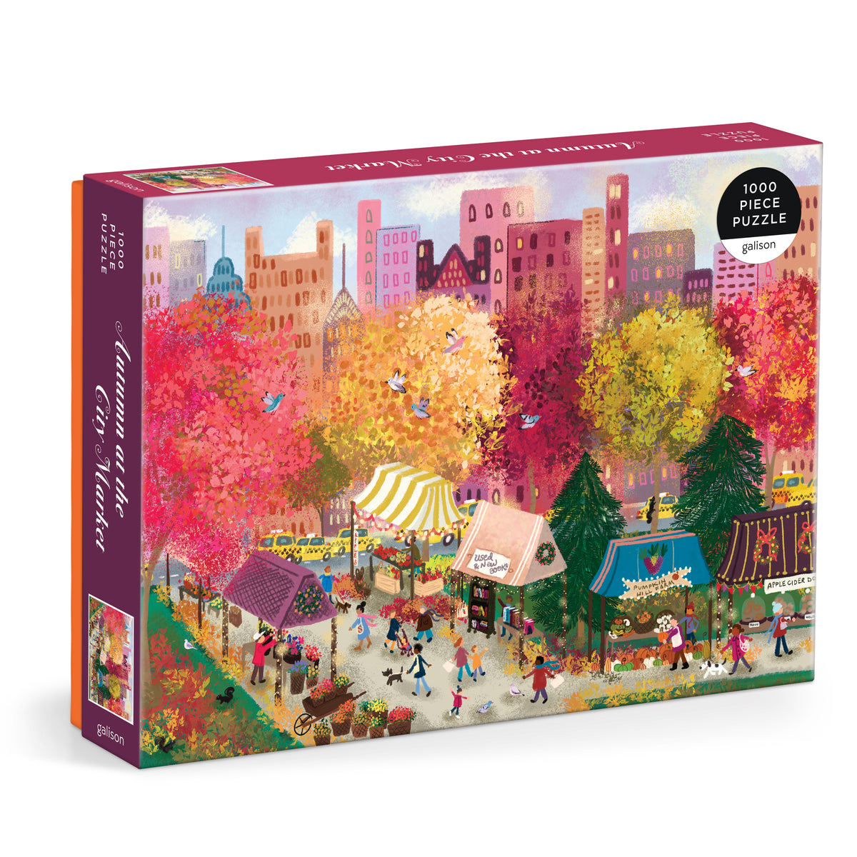 Joy Laforme Autumn at the City Market 1000 Piece Puzzle (Jigsaw Produc ...