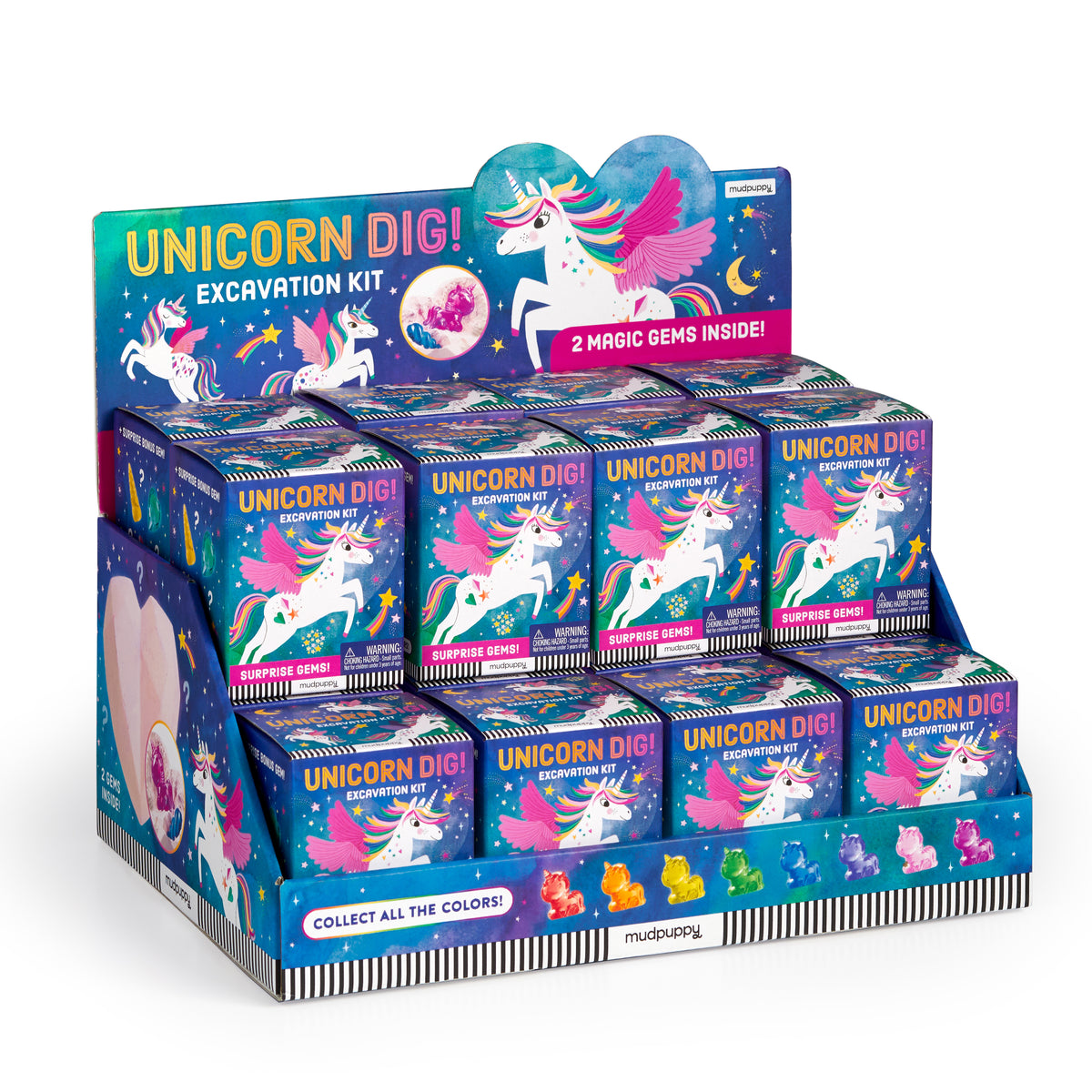 Unicorn Dig! Excavation Kit Display– Abrams & Chronicle Books