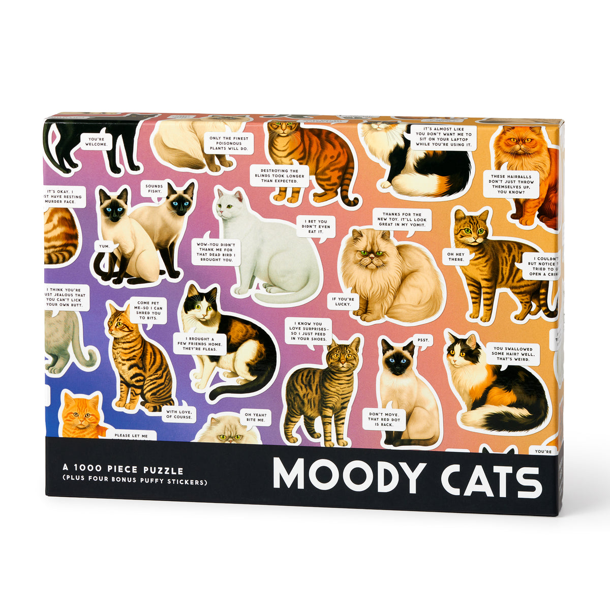 Moody Cats 1000 Piece Puzzle (Jigsaw Products)– Abrams & Chronicle Books