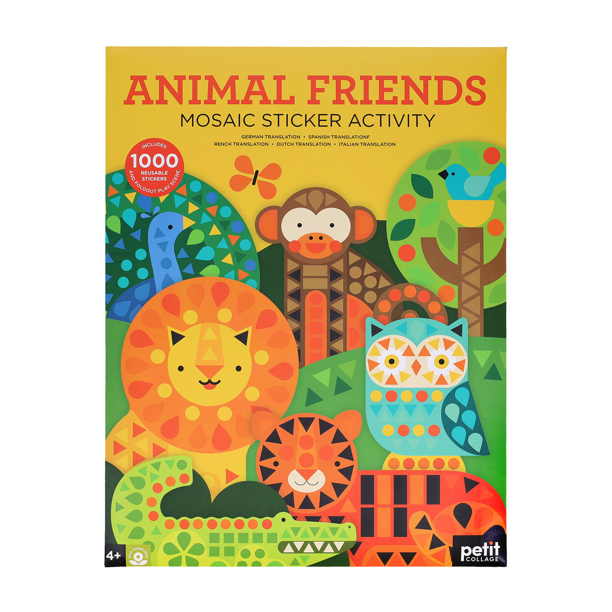 Mosaic Sticker Activity: Animal Friends (Sticker Book or Pack)– Abrams ...