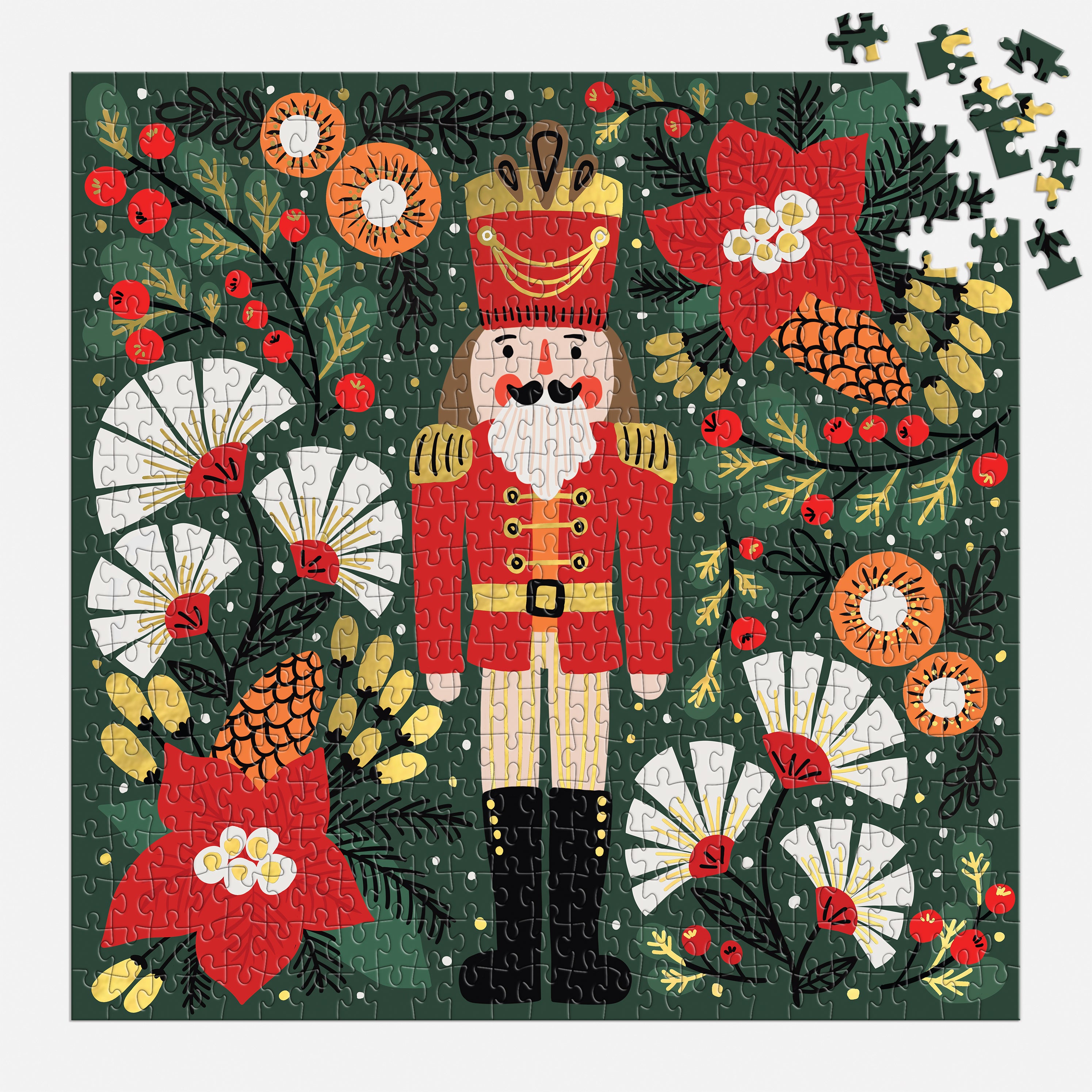 Merry Nutcracker 500 Piece Foil Puzzle (Jigsaw Products)– Abrams ...